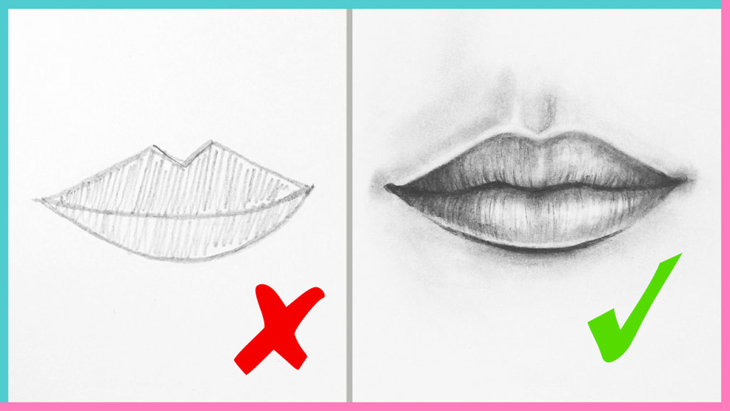 Dos Don Ts How To Draw Realistic Lips The Mouth Step By Step Art