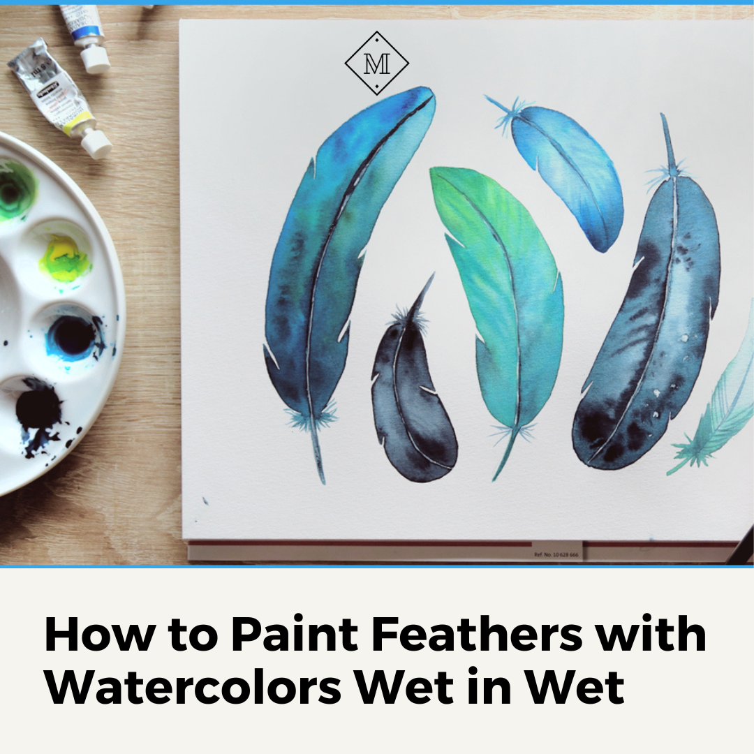 Simple Watercolor Painting Ideas for Beginners _ How to Paint Feathers ...